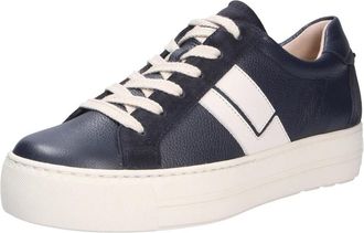 Paul Green Damen Ledersneaker mit Textilfutter - - Shoes - Damen - Blau - 38 1/2 EU