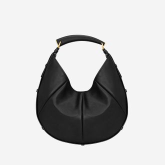 Saint Laurent Womens Leather Shoulder Bag Mombasa Black
