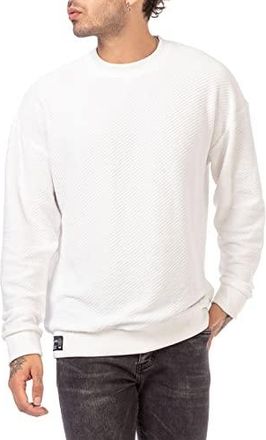 Red Bridge Sweat pour Homme Pull avec col Rond Blanc M