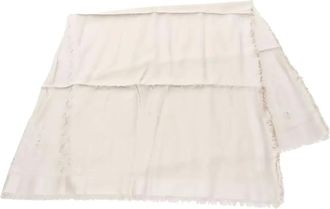 Louis Vuitton écharpe frangée Greige Stall (2017) - Tons neutres