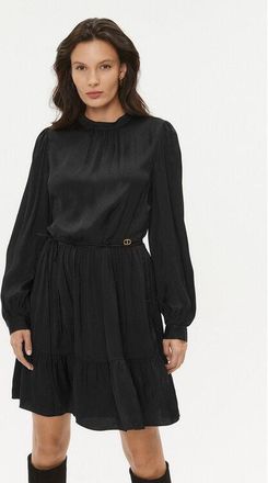 Twin-Set Coctailkleid 232TT2174 Schwarz Regular Fit