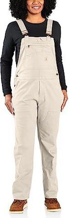 Carhartt Work in Progress Rugged Flex Salopette ample en toile pour femme, naturel, X-Large