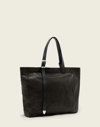 AllSaints Haven - Cabas en cuir - Noir
