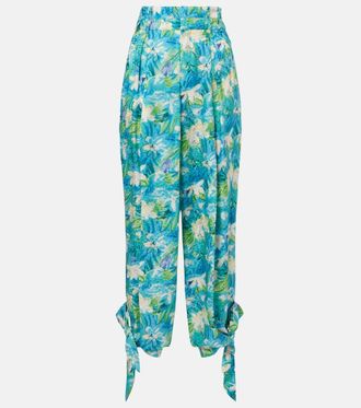 Chlo&eacute; Chlo&eacute; Pantalon ballon en soie &agrave; fleurs