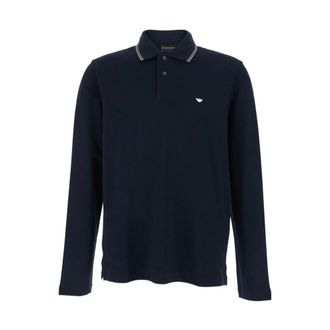 Emporio Armani Homme, Tops, Bleu, Taille: 2XL Polo Chemises