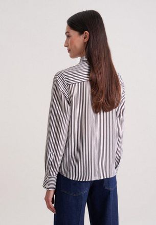 Seidensticker Klassische Bluse 1/1 Kragen Gestreift