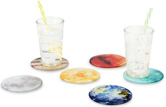 Balvi Untersetzer Planets Untersetzer-Set mit 6 Untersetzern mit Halter zum Aufbewahren 6 unterschied