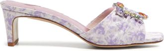 Sophia Webster Sandalen mit Kristallen - Violett