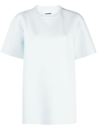Jil Sander t-shirt à encolure ronde - Bleu