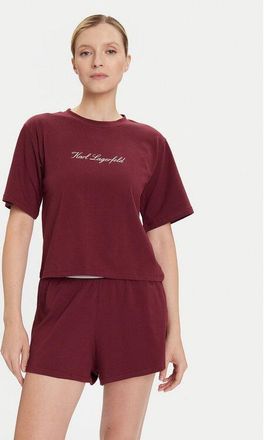 Karl Lagerfeld Pyjama A4W45012 Dunkelrot Regular Fit
