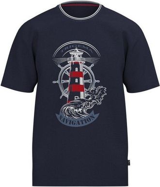 Trigema T-Shirt TRIGEMA T Shirt mit Leuchtturm Motiv (1-tlg)