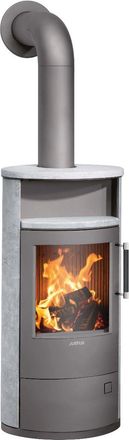 JUSTUS | Kaminofen | Island 5 2.0 | 5 kW | Speckstein, Stahl Gussgrau