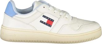 Tommy Hilfiger Femme, Chaussures, Beige, Taille: 37 EU Tommy Hilfiger Baskets Blanches en Cuir pour Femmes