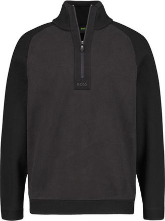 HUGO BOSS Herren Pullover schwarz unifarben