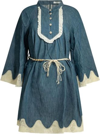 Zimmermann Mini-robe Awaken - Femme - Robes - Bleu - Taille: 38 FR