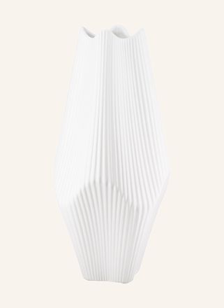 Gilde Vase Lamellen weiss