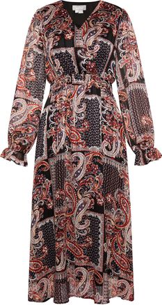 Usha Womens Paisley Dress, Maxikleid mit Kaschmir-Print, X-Large
