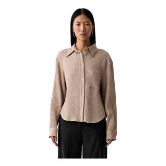 Marc O'Polo Chemise en Modal - Femme - Blouses et Chemises - Beige - Taille: 40 FR