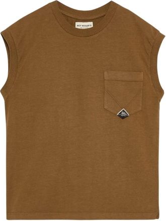Roy Rogers Femme, Tops, Brun, Taille: 38 FR T-shirt sans manches &agrave; col rond