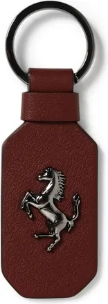 Ferrari Homme, Accessoires, Brun, Taille: ONE Size Logo Detail Keyring