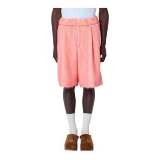 Dries Van Noten Geb&uuml;rstete Wollshorts - - Shorts - Herren - Orange - S