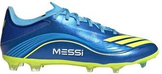 adidas Unisex Chaussure F50 Messi League Terrain Souple/Multi-Surfaces, Royal Blue/Solar Yellow/Semi Blue Burst, 46 2/3