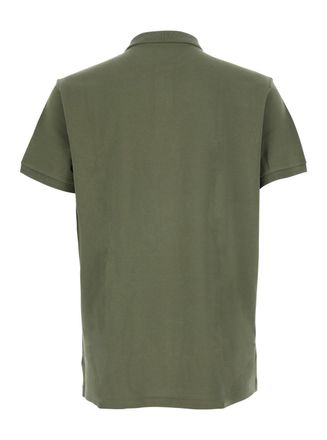 Polo Ralph Lauren Mens Polo Shirt Custom Fit Green Cotton T-Shirts And Polos