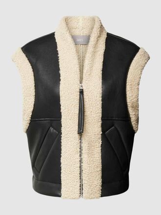 Jake*s Weste mit Teddyfellbesatz