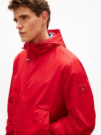 Tommy Hilfiger Allwetterjacke BRANDED HOODED Windjacke Fahrradjacke Packable Regular fit mit Kapuze