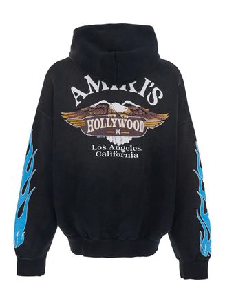 Amiri Mens Hoodie Black Cotton Sweatshirts Sweater