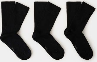 Mango Lot 3 paires de chaussettes coton noir - Homme - 40-42 - MANGO MAN