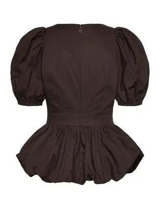 Rotate Womens Top Puff Sleeve Bubble Mol&eacute; Tops