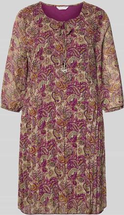 Zabaione Knielanges Kleid mit Schl&uuml;ssellochausschnitt