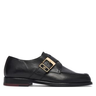 Tommy Hilfiger Halbschuhe Tommy Hilfiger Th Buckle Moc Toe Loafers FW0FW09536 Schwarz