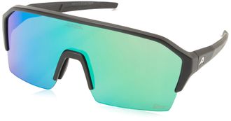 Alpina RAM HR Q-LITE V - Verspiegelte, Kontrastverstärkende & Beschlagfreie Sport- & Fahrradbrille Mit 100% UV-Schutz Für Erwachsene Blau (smoke-blue matt) B