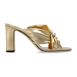 Jimmy Choo London Femme, Chaussures, Jaune, Taille: 38 1/2 EU High Heel Sandales