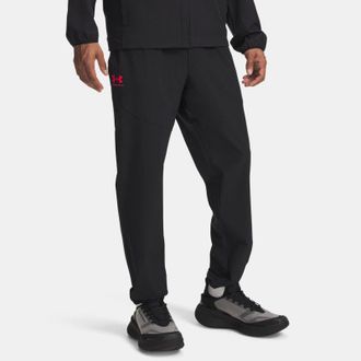 Under Armour US Vibe Jogginghose aus Webstoff f&uuml;r Herren Schwarz / Racer Rot XXL