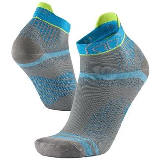 Sidas Chaussettes Run Feel Course à Pied, 3 bandes de grip anti-dérapantes, Tricotage aéré, Gestion des odeurs, Chaussettes Running Homme et Femme