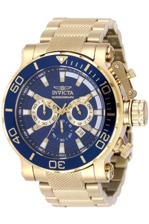 Invicta Coalition Forces 50229 Herrenuhr - Quarzwerk - Edelstahl mit blauem Zifferblatt - 52 mm