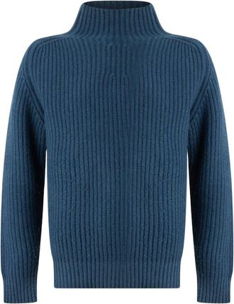 Diesel Pull &agrave; col roul&eacute; - Homme - Pulls - Bleu - Taille: S