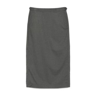 Remain Femme, Jupes, Gris, Taille: 42 FR Gonne Midi