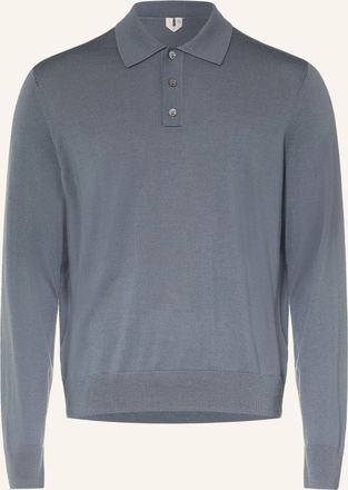 Arket Arket Strick-Poloshirt Aus Merinowolle grau