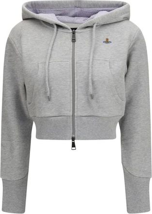 Vivienne Westwood Femme, Sweatshirts et sweats &agrave; capuche, Gris, Taille: 40 FR Leo Sweat &agrave; capuche