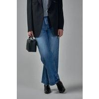 Acne Studios Regular Fit High Waist Wide Leg Jeans