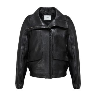 VSP Vsp, Femme, Vestes, Noir, Taille: 38 FR Veste en cuir Titiana