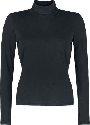 Urban Classics Damen T-Shirt Ladies Modal Turtleneck Longsleeve Black M