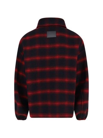 Balenciaga Striped Wool-Blend Sweatshirt - Red