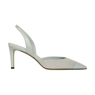 Kiton Suede Slingback Pumps - - Shoes - Damen - Grau - 38 EU