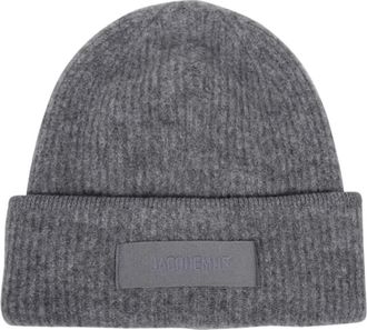 Jacquemus Femme, Accessoires, Gris, Taille: ONE Size Le Bonnet Gros Grain Hat