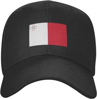 Generic Casquette de baseball tendance drapeau de Malte Casquette de baseball pour homme et femme Casquette de camionneur r&eacute;glable Cadeau